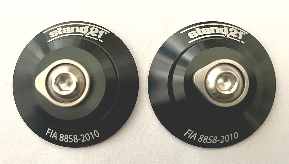 HANS Clips (FHR) FIA 8858-2010 Silver/Black – Hedtec